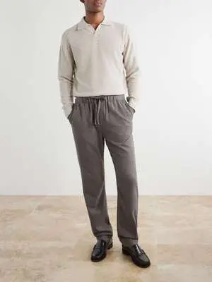 Hartford Joggy Straight-leg Wool Woven Trousers