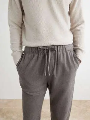 Hartford Joggy Straight-leg Wool Woven Trousers