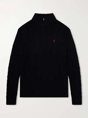 Polo Ralph Lauren Cotton Half-zip Sweater - Black