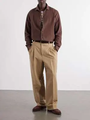 Polo Ralph Lauren Logo-embroidered Linen Shirt