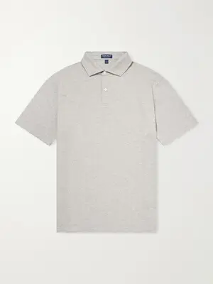 Peter Millar Excursionist Cotton-blend Herringbone Polo Shirt