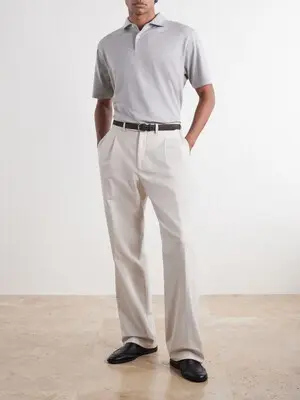 Peter Millar Excursionist Cotton-blend Herringbone Polo Shirt