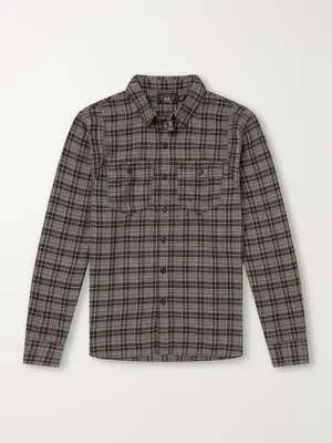 Ralph Lauren Eaton Checked Cotton-flannel Shirt - Gray