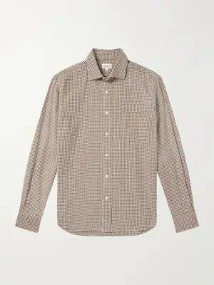 Hartford Paul Striped Cotton-gabardine Shirt