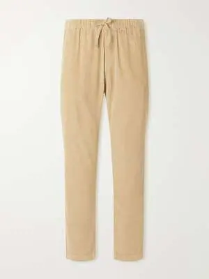 Hartford Joggy Straight-leg Cotton-corduroy Trousers - Beige