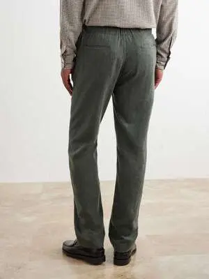 Hartford Joggy Straight-leg Wool Woven Trousers