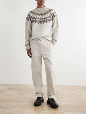 Hartford Joggy Straight-leg Cotton-twill Trousers
