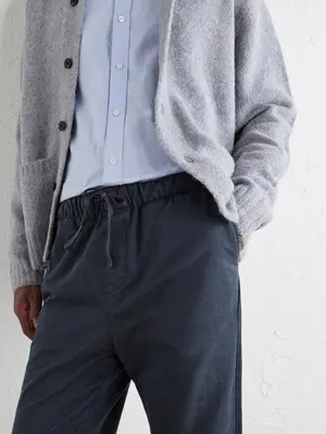Hartford Joggy Straight-leg Cotton Gabardine Trousers