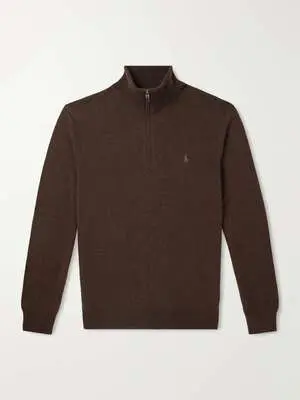 Polo Ralph Lauren Logo-embroidered Wool Sweater - Brown