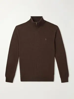 Polo Ralph Lauren Polo Ralph Lauren Wool Quarter Zip Sweater Brown