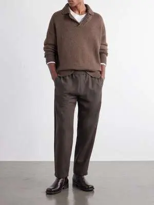 A KIND OF GUISE Banasa Straight-leg Virgin Wool Drawstring Trousers