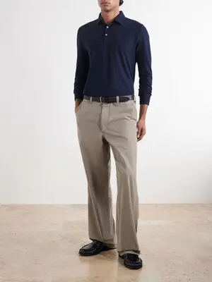 SLOWEAR Zanone Slim-fit Icecotton Piqué Polo Shirt - Blue
