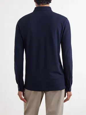 SLOWEAR Zanone Slim-fit Icecotton Piqué Polo Shirt - Blue
