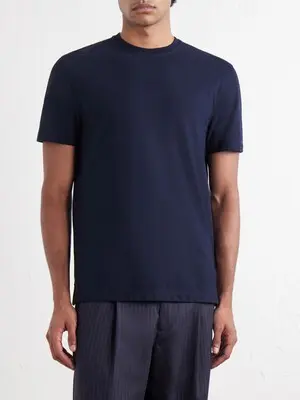 SLOWEAR Slim-fit Icecotton Jersey T-shirt - Blue
