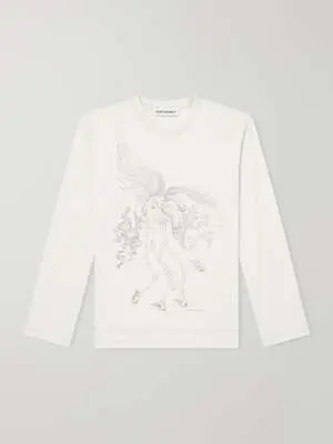 Our Legacy Printed Cotton-jersey T-shirt - White