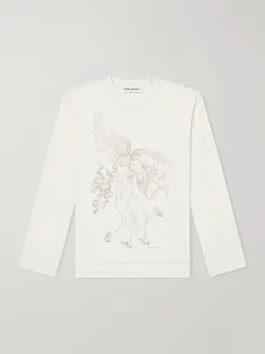 Our Legacy Printed Cotton-jersey T-shirt - White