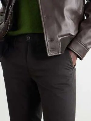 SLOWEAR Straight-leg Cotton-blend Twill Trousers
