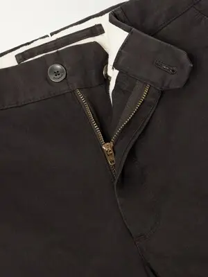 SLOWEAR Straight-leg Cotton-blend Twill Trousers