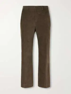 A KIND OF GUISE Straight-leg Cotton-corduroy Suit Trousers - Brown