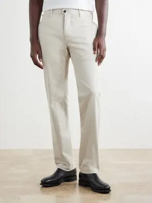 SLOWEAR Sloear Straight-leg Cotton-blend Twill Trousers