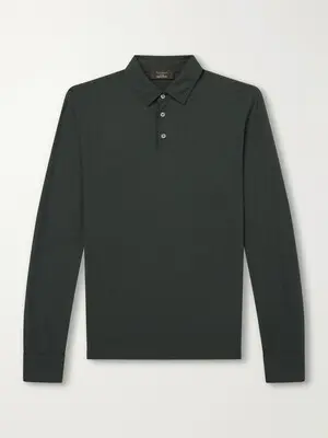 SLOWEAR Zanone Slim-fit Icecotton Piqué Polo Shirt - Green