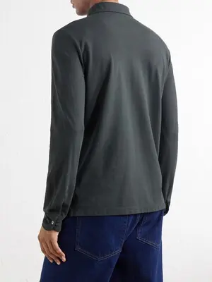 SLOWEAR Zanone Slim-fit Icecotton Piqué Polo Shirt - Green