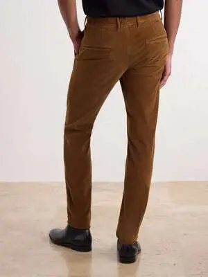 SLOWEAR Straight-leg Cotton-blend Corduroy Trousers
