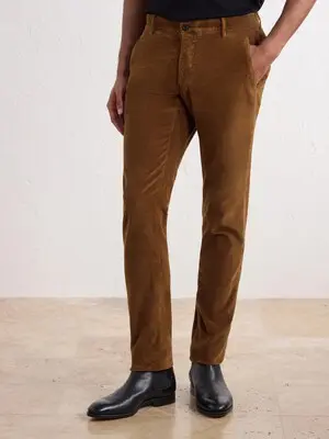 SLOWEAR Straight-leg Corduroy Trousers