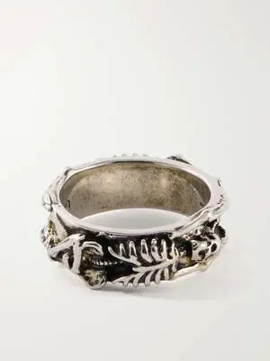 Alexander McQueen Dancing Skeleton Sterling Ring