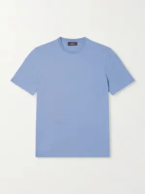 SLOWEAR Cotton Jersey T-shirt - Blue