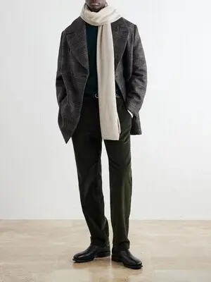 SLOWEAR Zanone Cashmere Scarf - Neutrals