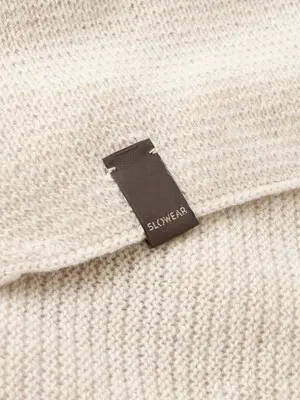 SLOWEAR Zanone Cashmere Scarf - Neutrals