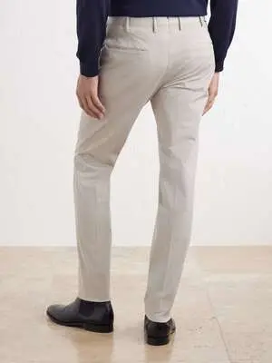 SLOWEAR Straight-leg Cotton-blend Trousers