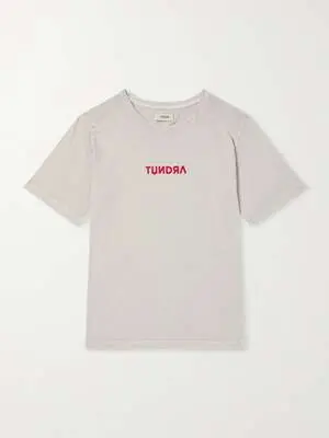 ADON Tundra Printed Cotton-jersey T-shirt
