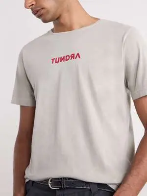 ADON Tundra Printed Cotton-jersey T-shirt