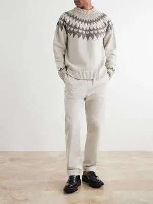 Hartford Donegal Jacquard Wool-blend Sweater