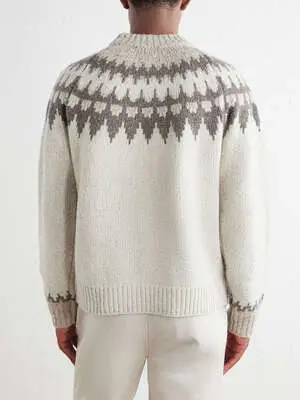 Hartford Donegal Jacquard Wool-blend Sweater