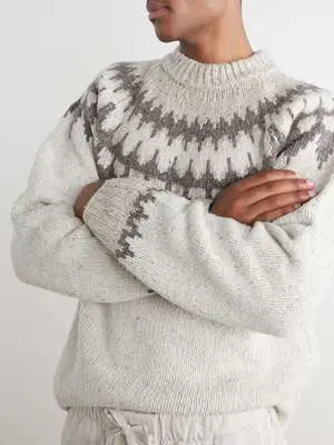 Hartford Donegal Jacquard Wool-blend Sweater