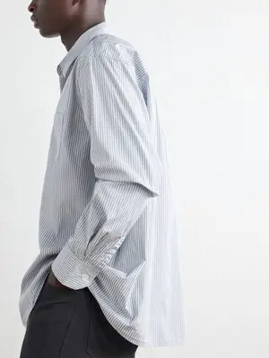Our Legacy Above Striped Cotton-poplin Shirt