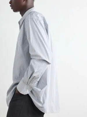 Our Legacy Above Striped Cotton-poplin Shirt