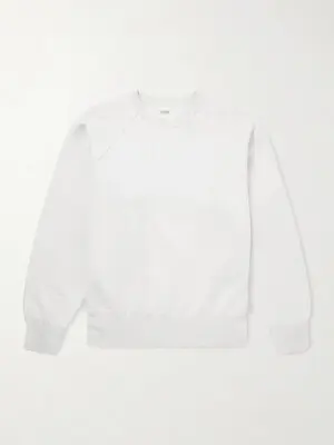 A.PRESSE Cotton-jersey Sweatshirt - Gray