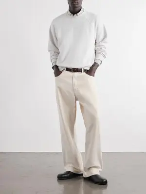 A.PRESSE Cotton-jersey Sweatshirt - Gray