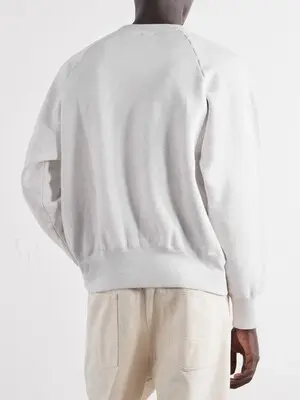A.PRESSE Cotton-jersey Sweatshirt - Gray