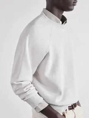 A.PRESSE Cotton-jersey Sweatshirt - Gray