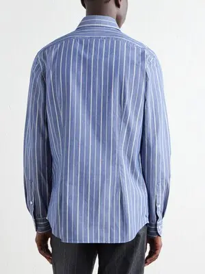 SLOWEAR Glanshirt Striped Cotton-poplin Shirt