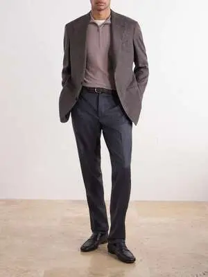SLOWEAR Straight-leg Wool-blend Trousers
