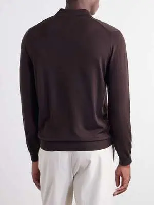 SLOWEAR Zanone Slim-fit Flexwool Polo Shirt