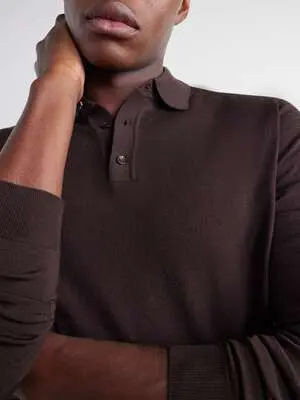 SLOWEAR Zanone Slim-fit Flexwool Polo Shirt