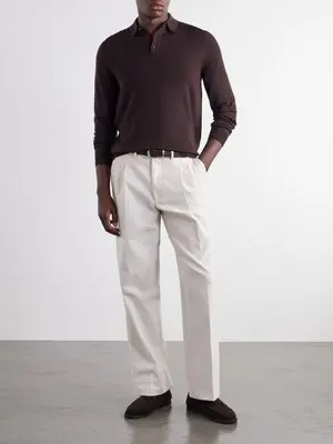SLOWEAR Zanone Slim-fit Flexwool Polo Shirt
