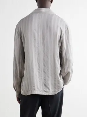 Our Legacy Private Camp-collar Striped Woven Shirt